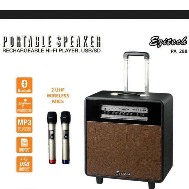 Ezitech Portable Speaker P288, Audio, Soundbars, Speakers & Amplifiers ...