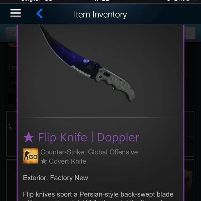 Flip Knife Doppler FN, Video Gaming, Gaming Accessories, Cases & Covers ...
