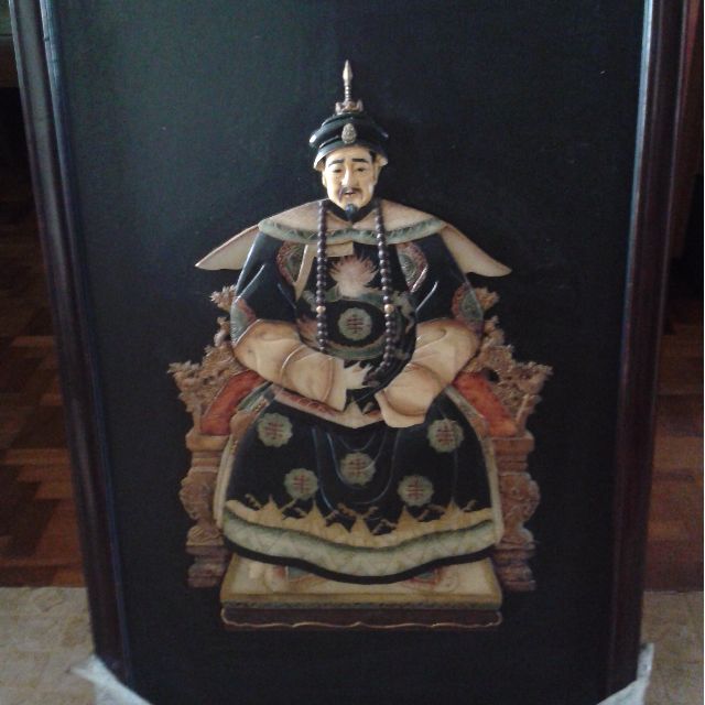 Pearl carving Emperor empress, Hobbies & Toys, Memorabilia ...