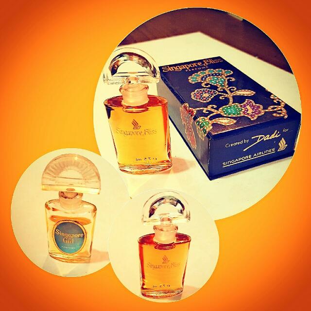 Rare Vintage SIA Singapore Girl Perfume and Singapore Bliss perfume by ...