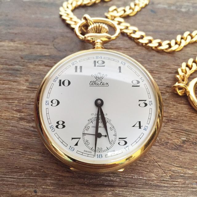 Authentic Watex Hand Winding Pocket Watch, Women's Fashion, Watches ...