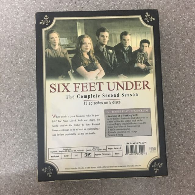 Six Feet Under DVD (Season 2), Hobbies & Toys, Music & Media, CDs ...
