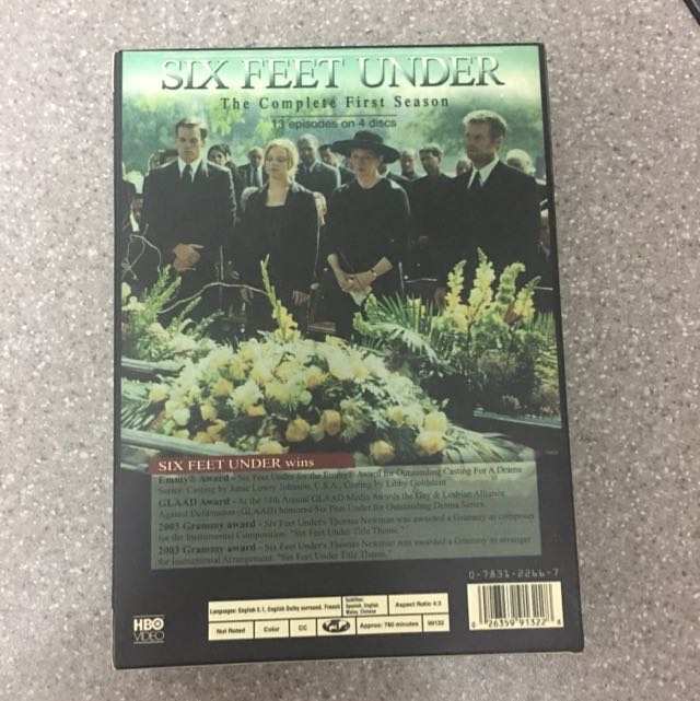 Six Feet Under DVD (Season 1), Hobbies & Toys, Music & Media, CDs ...