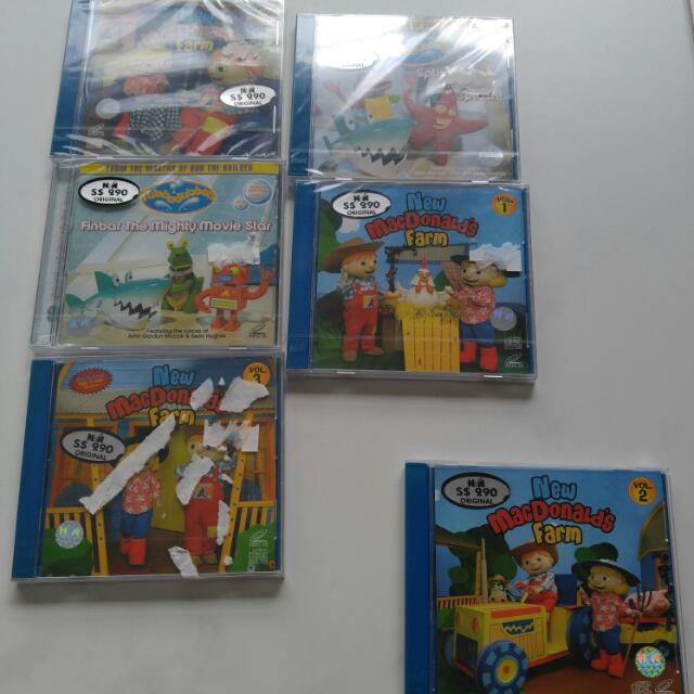 5 Of Kids VCD Still With Plastic Wrap And 1nis Already Open Selling At ...