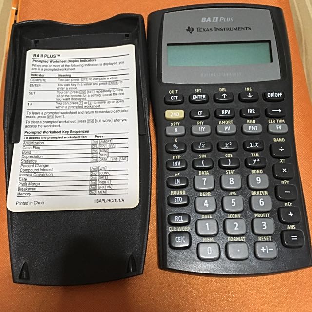 BA II PLUS Texas Instrument, Mobile Phones & Gadgets, Mobile Phones ...