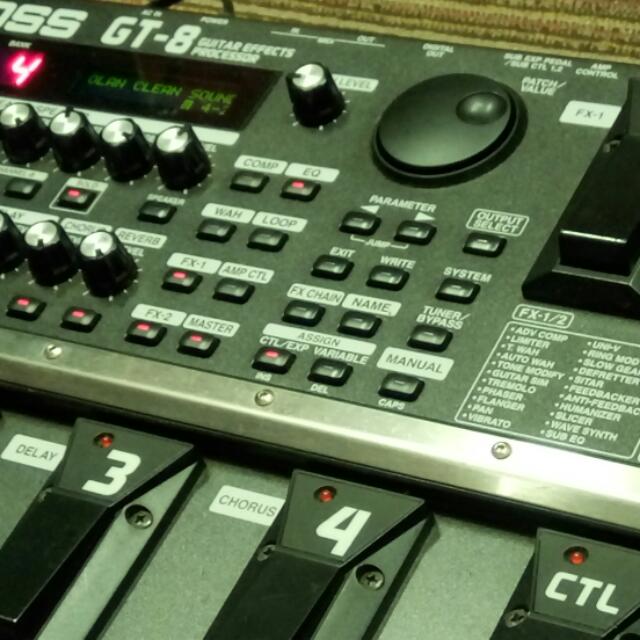 BOSS GT-8 Multi-Effects Processor, Hobbies & Toys, Music & Media ...