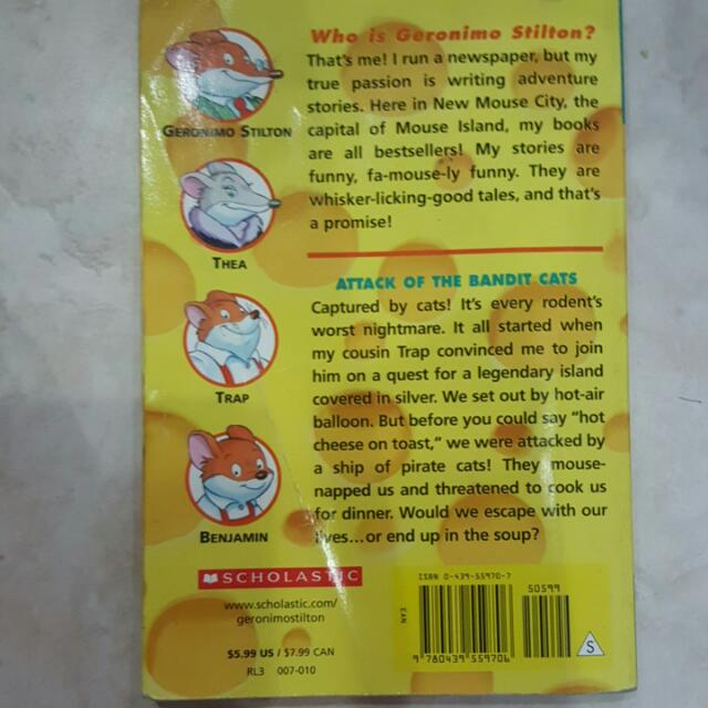 Geronimo Stilton - Attack Of The Bandit Cats, Hobbies & Toys, Books ...