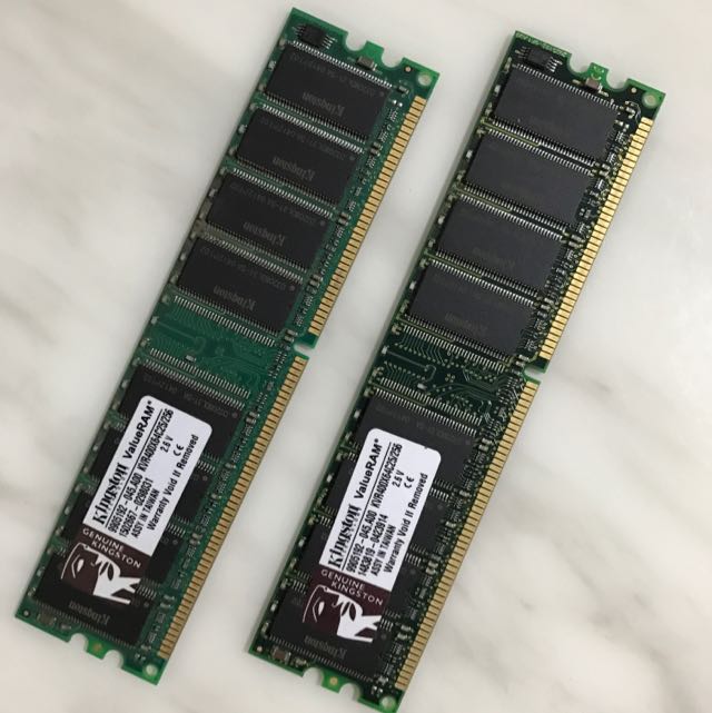 2 x Kingston Memory DDR400 256MB, Computers & Tech, Desktops on Carousell