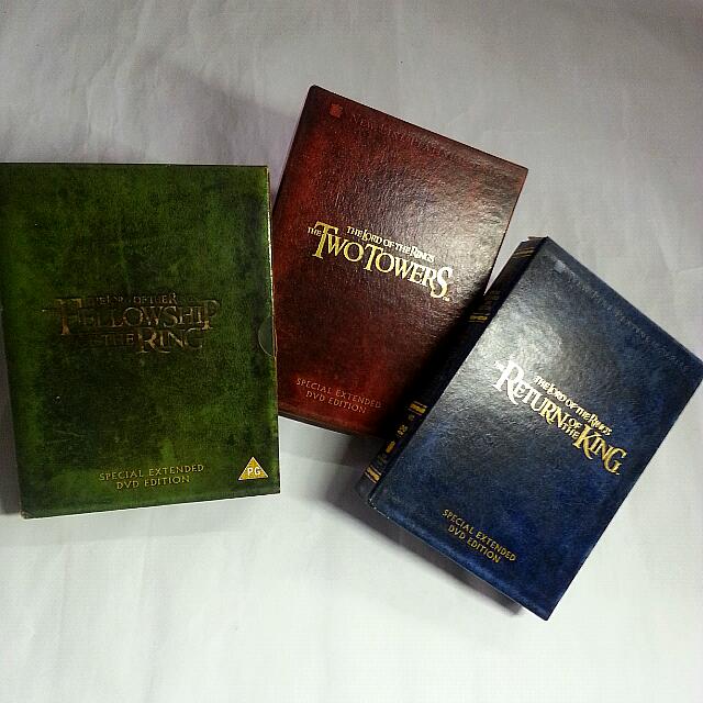 LOTR trilogy special extended dvd edition box set (original), TV & Home ...