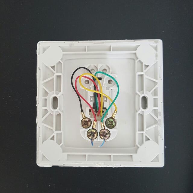 RJ11 telephone Faceplates, Computers & Tech, Parts & Accessories ...