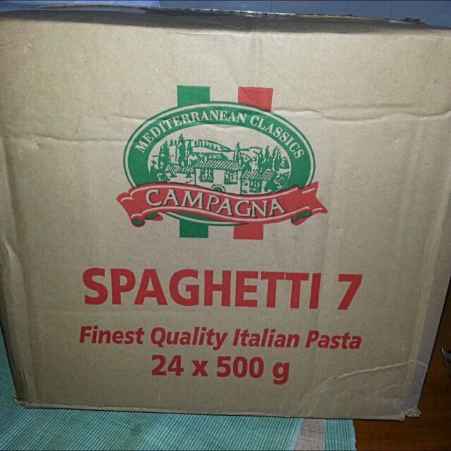 Spaghetti Pasta 2 Boxes Of (24 X 500g), Food & Drinks, Packaged ...