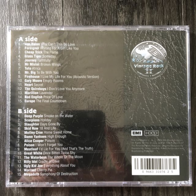 CD Various - Vintage Rock II (30 Classics 3 Decades), Hobbies & Toys ...
