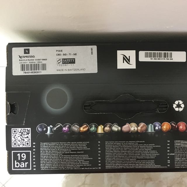 Brand New Nespresso Pixie C60-SG-TI-NE Coffee Machine, TV & Home ...