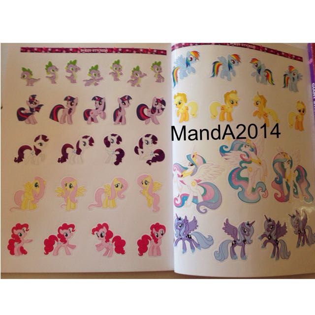 Giant MLP Activity Book with over 500 sticker of different sizes ...