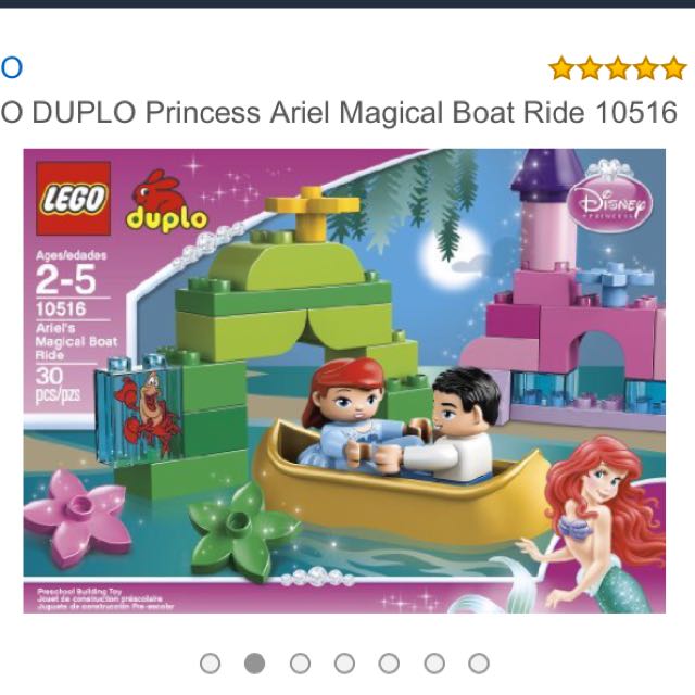 Duplo Ariel's Magicalboat, Babies & Kids, Toys & Walkers on Carousell