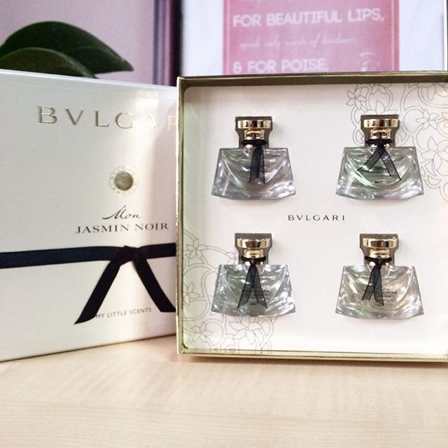 Bvlgari Mini Perfume Set Of 4, Beauty & Personal Care, Fragrance ...