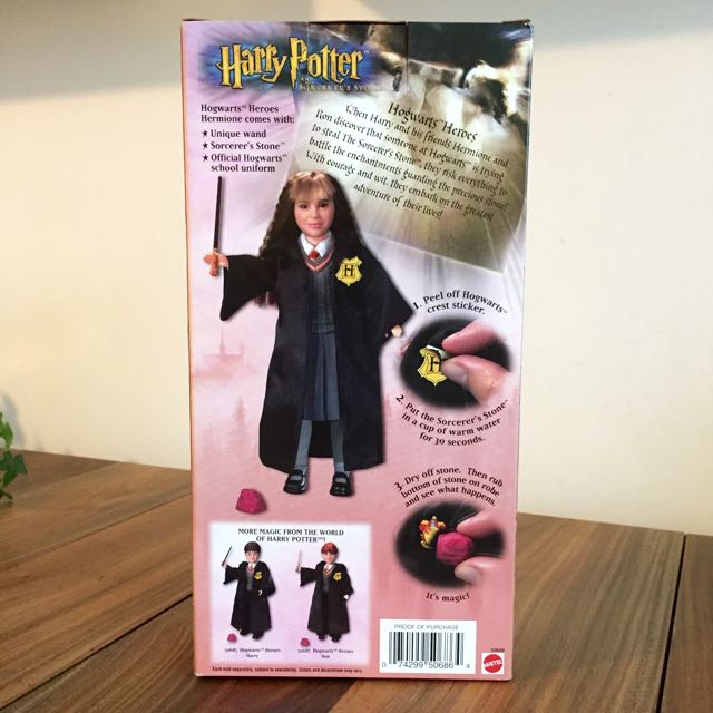 Harry Potter And the Sorcerer’s Stone – 2001 Rare Hermione Granger Hogwarts Heroes Figure, 興趣及遊戲 ...