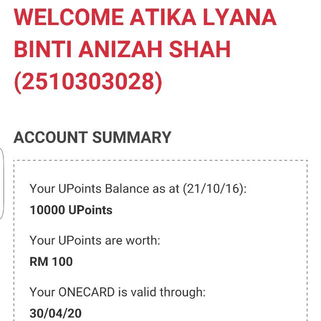 ONE UTAMA RM100 ONE CARD, Tickets & Vouchers, Local Attractions and ...