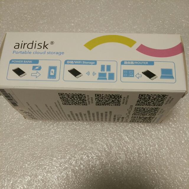 Brand New Airdisk - LAN To WiFi Router, Share Storage, Powerbank ...