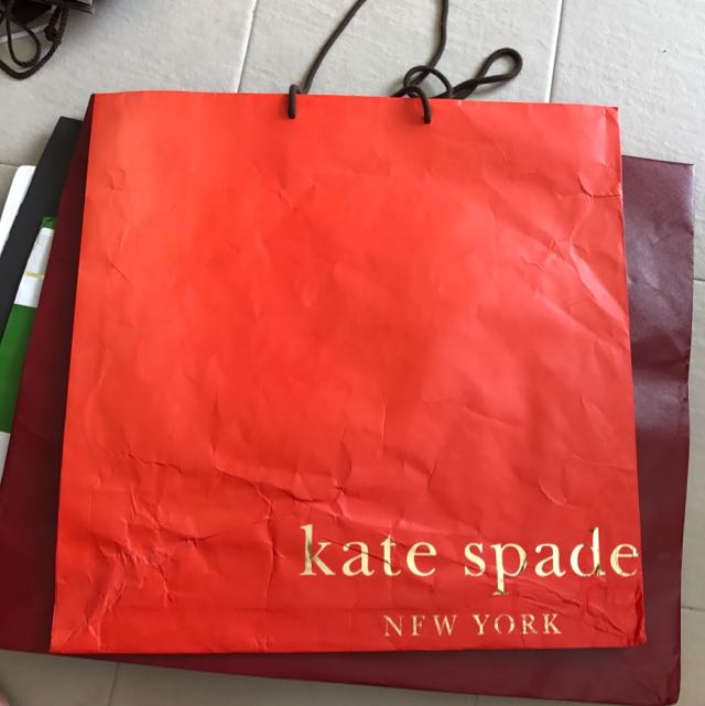 Kate Spade Paper Bag, Luxury, Bags & Wallets on Carousell