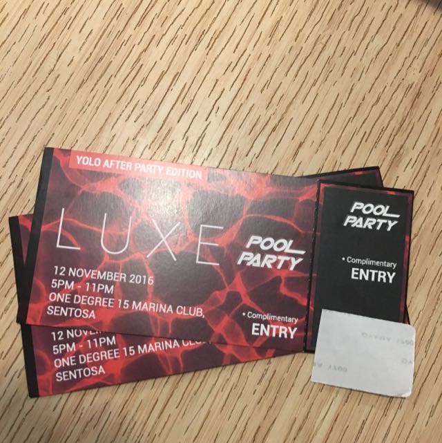 Luxe Pool Party, Tickets & Vouchers, Local Attractions & Transport on ...