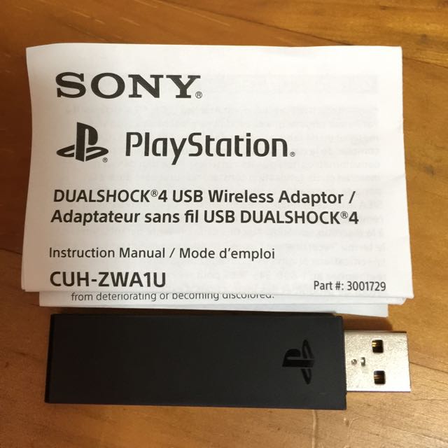 Sony Dualshock 4 USB Wireless Adaptor, Video Gaming, Gaming Accessories ...