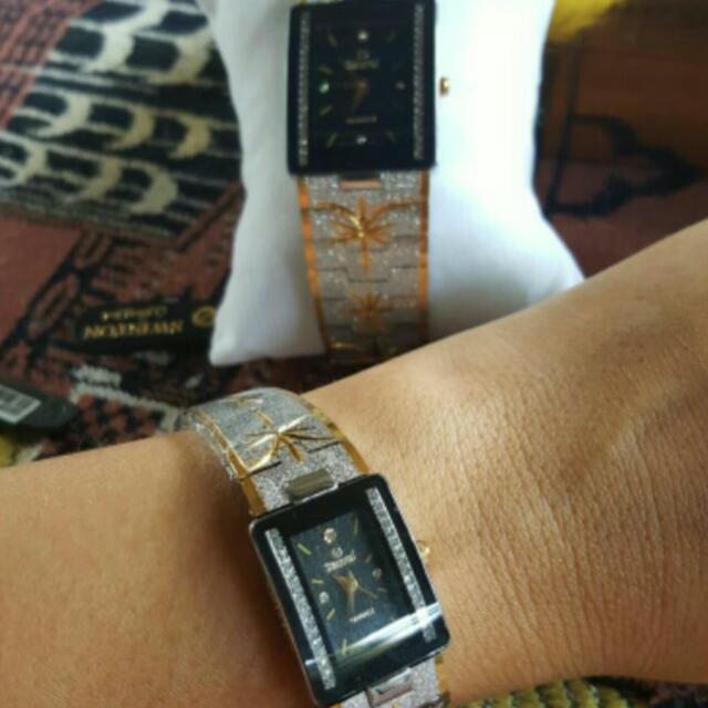 Swiston scratchproof couple watch Authentic, Luxury, Watches on Carousell