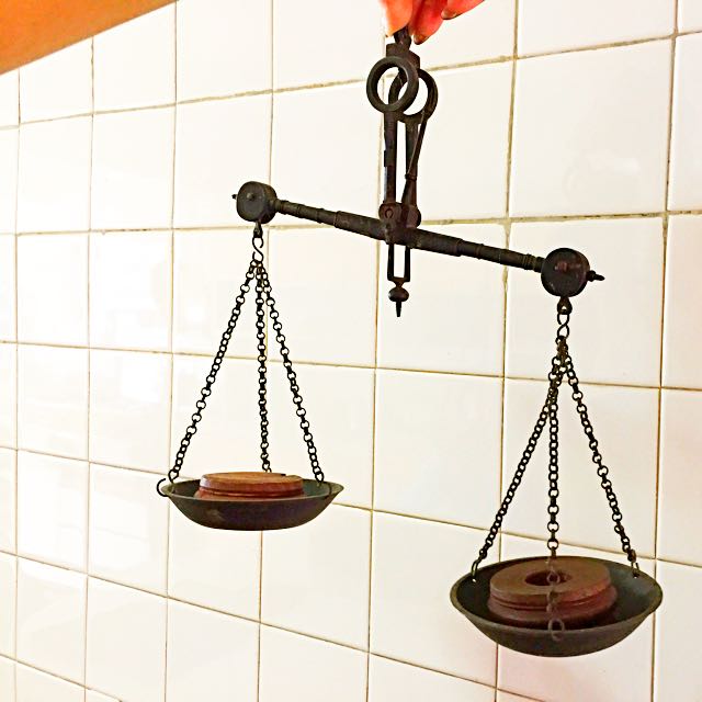 Antique Gold Weighing Scale, Furniture & Home Living, Kitchenware ...