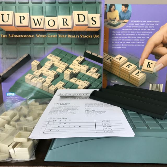 Hasbro Upwords Board Game (Preloved), Hobbies & Toys, Toys & Games on ...