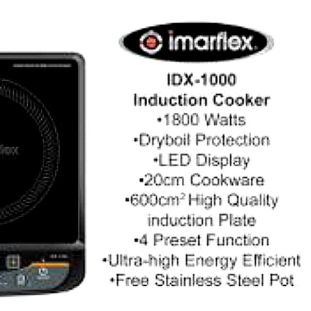 !SOLD! Imarflex IDX-1000 Single Burner Induction Cooker, TV & Home ...