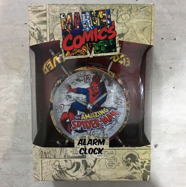 Marvel Comics Spider-Man Alarm Clock Avengers Captain America Home ...