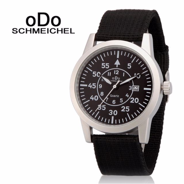 Silver Rim oDo watch black face (Black Strap), Mobile Phones & Gadgets ...
