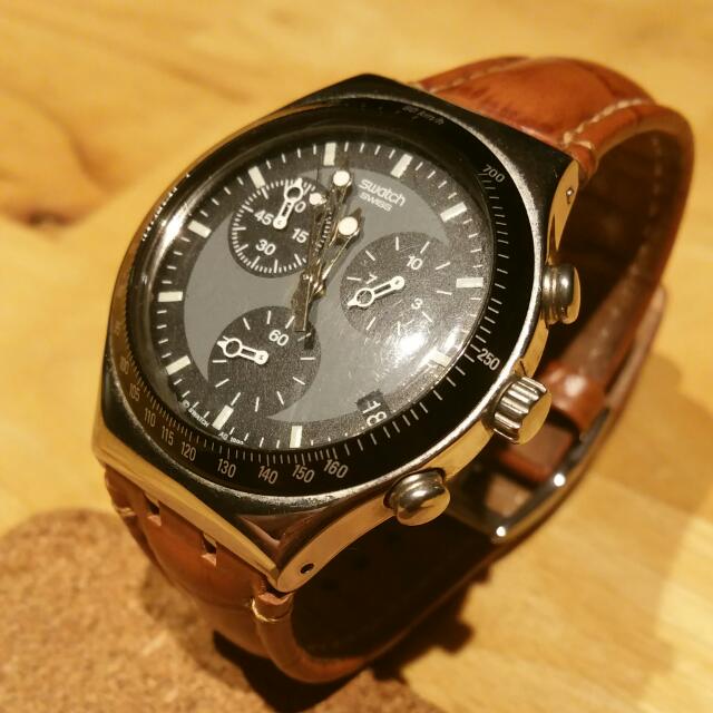 Swatch irony chronograph YCS410GX Windfall Wrist Watch Men Chrono ...