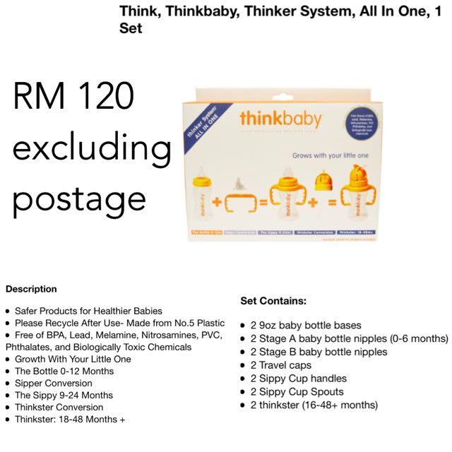Thinkbaby Thinker System Set, Babies & Kids, Nursing & Feeding, Weaning ...