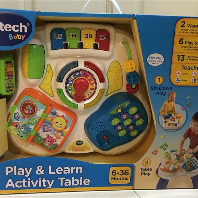 VTech Play & Learn Activity Table, Hobbies & Toys, Toys & Games on ...