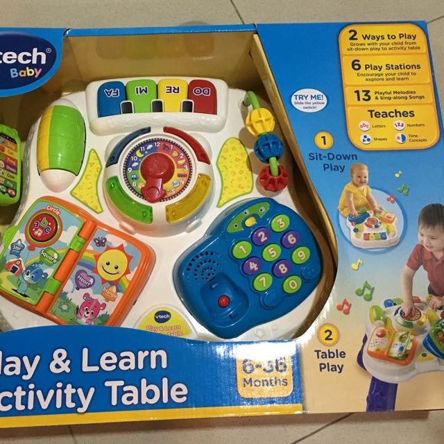 VTech Play & Learn Activity Table, Hobbies & Toys, Toys & Games on ...