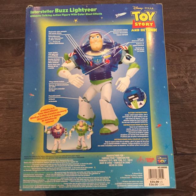 Toy Story 12" Interstellar Talking Buzz Lightyear By Thinkway, Hobbies ...