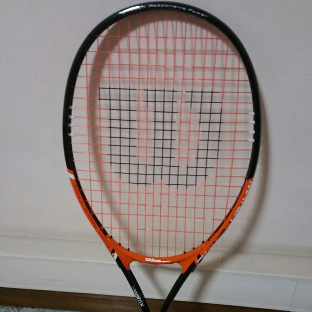 Brand New Wilson Tennis Racket Orange Color, Sports Equipment, Sports ...