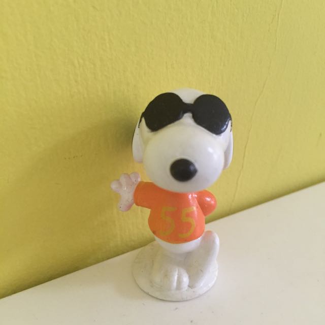 Snoopy Peanuts Figurine Figure Cake Topper Terrarium Plant Deco Joe ...
