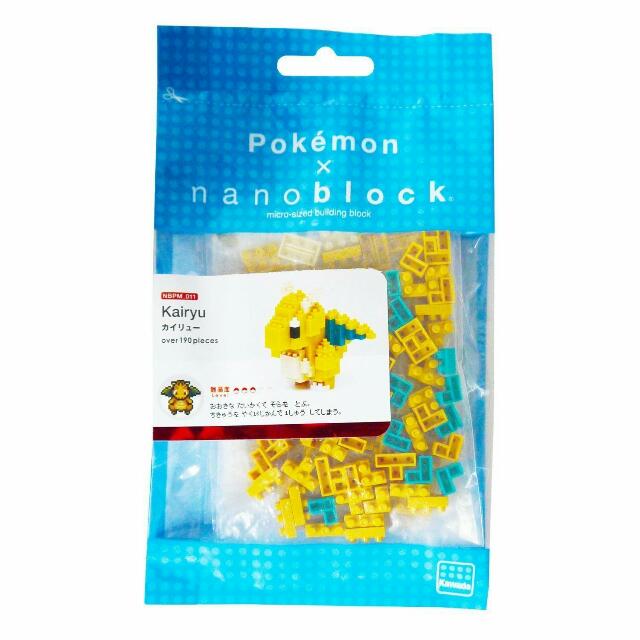 Kawada NBPM-011 nanoblock Pokemon Dragonite Kairyu Japan, Hobbies & Toys, Toys & Games on Carousell