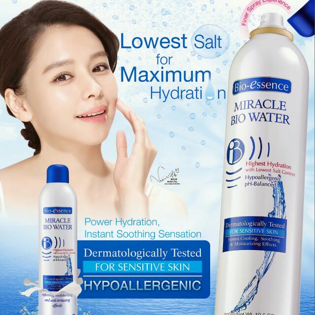 MIRACLE BIO ESSENCE WATER SPRAY BOTTLE 100ML, Health & Nutrition ...