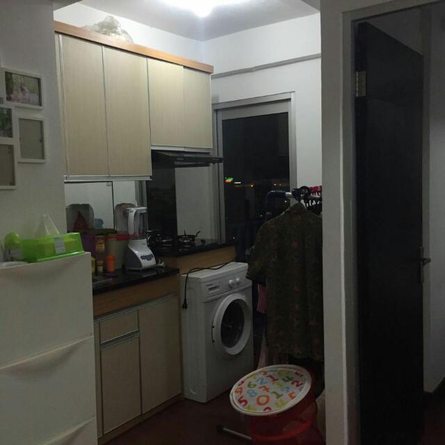 Apartmen Pancoran River Side, 1 Kamar Besar, 2ac, meja makan, lemari ...