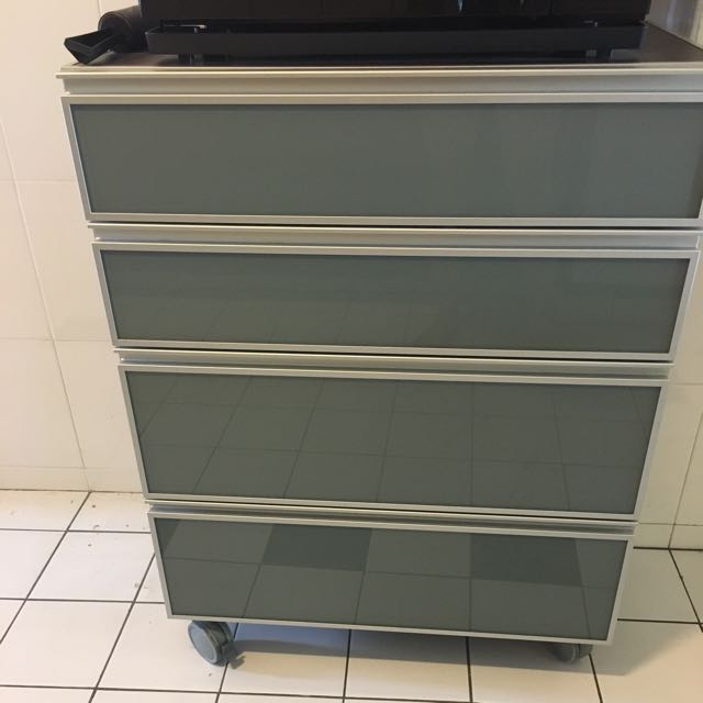 Branded XIMULA 4 Drawer Cabinet W Wheels, Furniture & Home Living ...