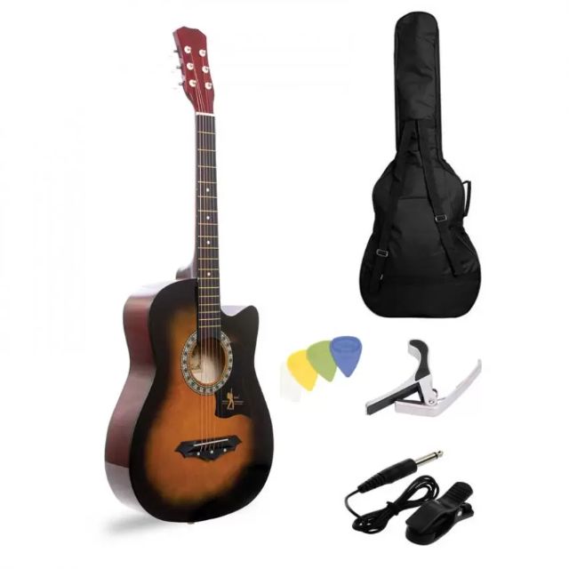 Global Acoustic Guitar Package 1 (Sunburst), Hobbies & Toys, Music ...