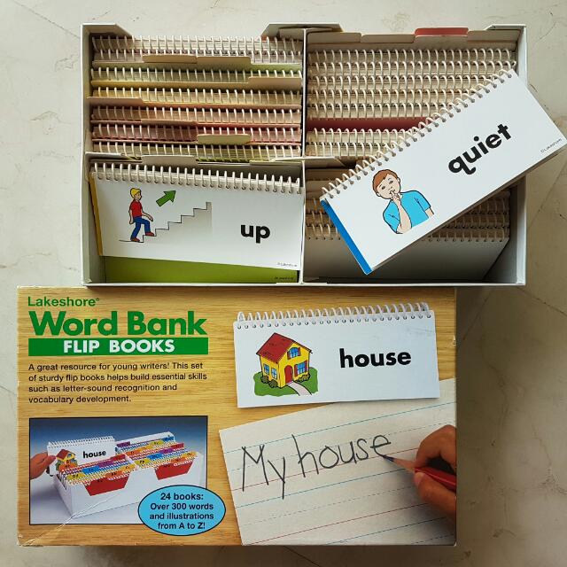 Lakeshore Word Bank Flip Books, Hobbies & Toys, Books & Magazines ...