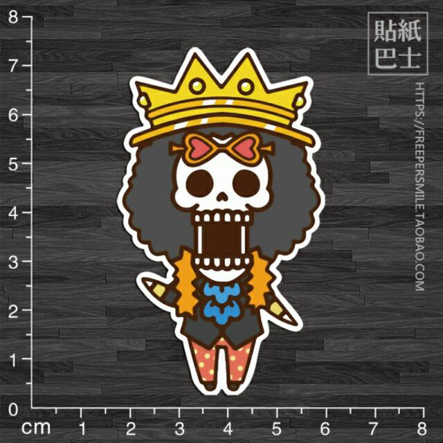 #11 One piece Soul King Brook sticker, Hobbies & Toys, Memorabilia ...
