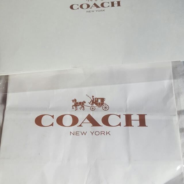 Coach Paper Bag(Authentic), Luxury, Accessories on Carousell