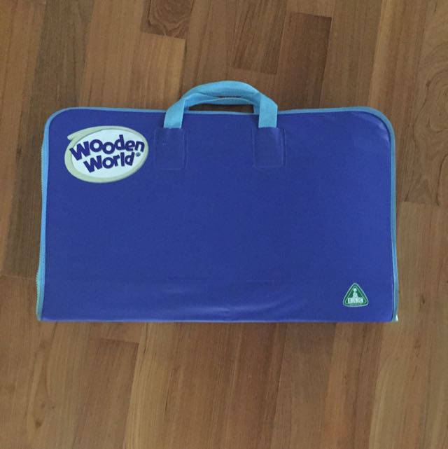 ELC Wooden World - Portable Wooden Train Set, Hobbies & Toys, Toys ...