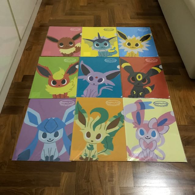 Pokemon Center Eevee A4 Folders Set, Hobbies & Toys, Toys & Games on ...