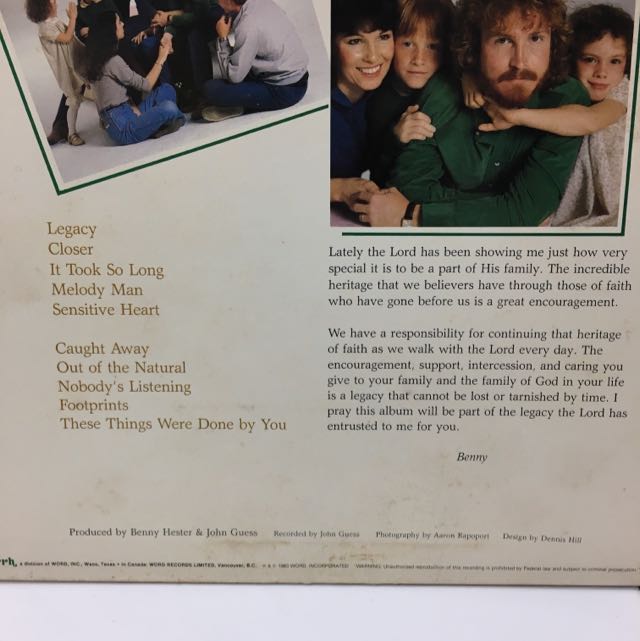 Benny Hester Legacy Vinyl Record vintage collection, Hobbies & Toys ...